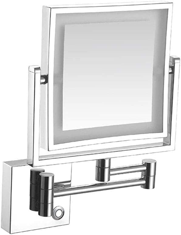 Magnifying Wall Bathroom Mirror with LDE Lights, Wall Mounted Makeup ...