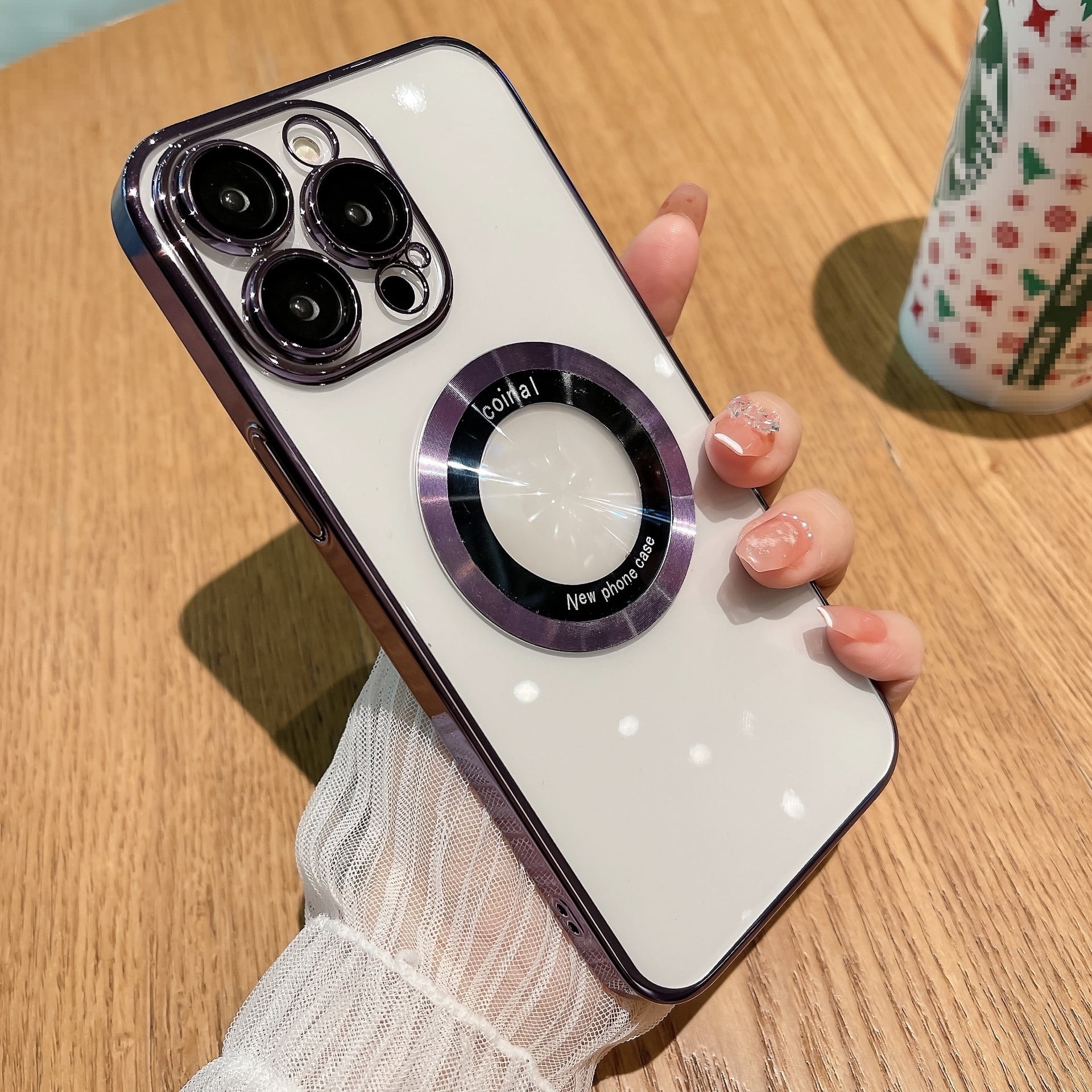 Magnifying glass logo leakage magnetic suction shell suitable for ...