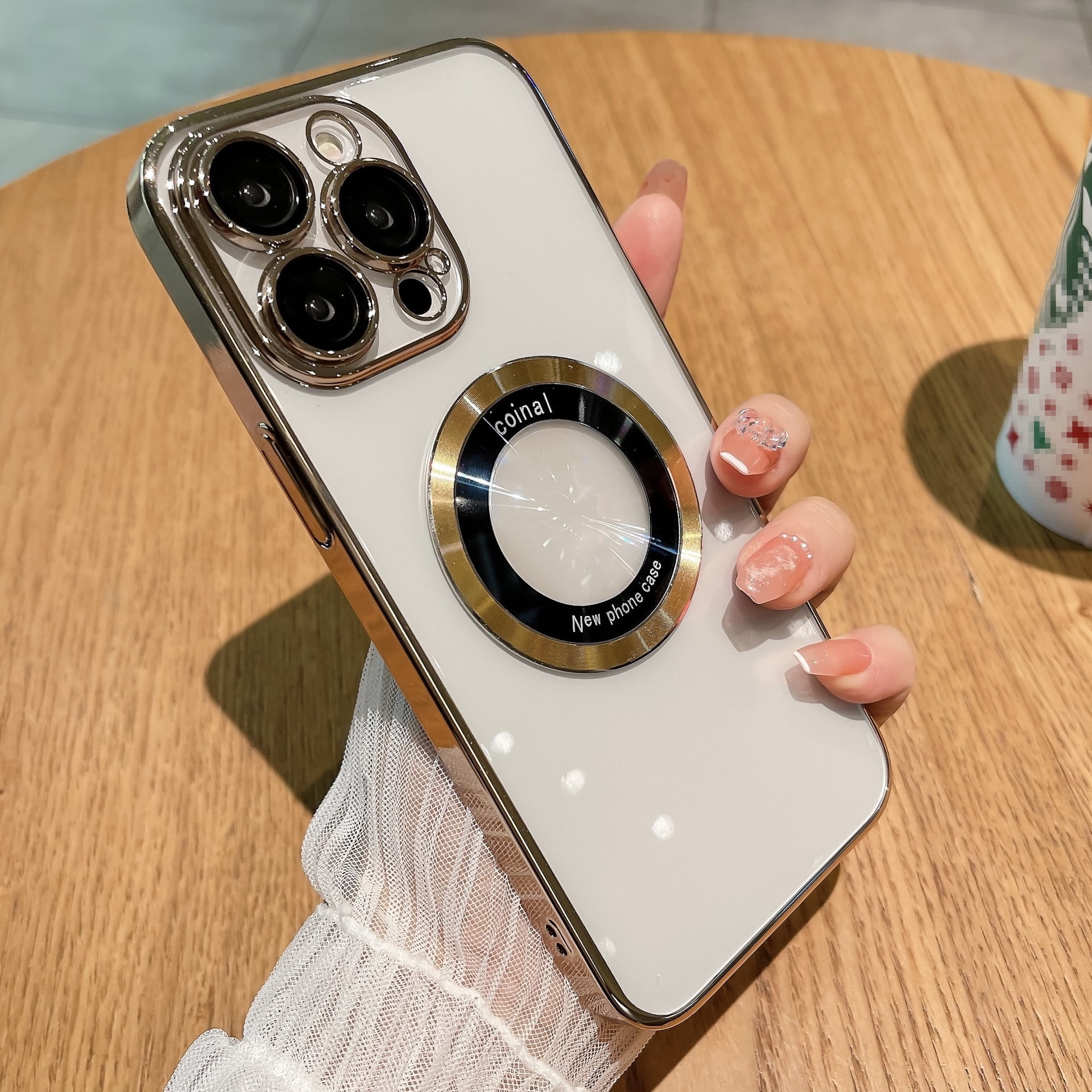 Magnifying glass logo leakage magnetic suction shell suitable for ...