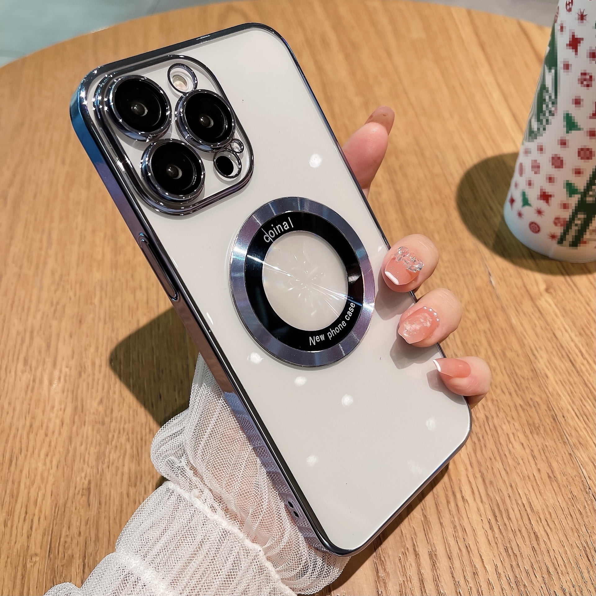 Magnifying glass logo leakage magnetic suction shell suitable for ...