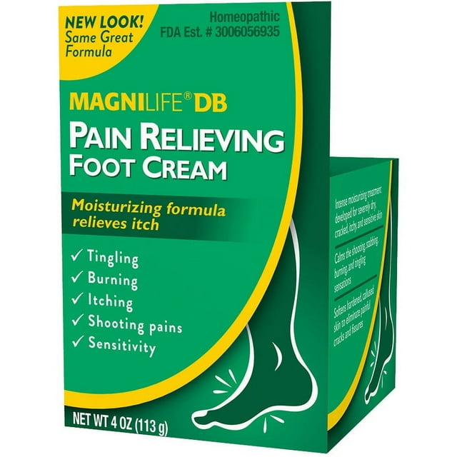 Magnilife DB Pain Relieving Diabetic Foot Cream, 4 oz - Walmart ...