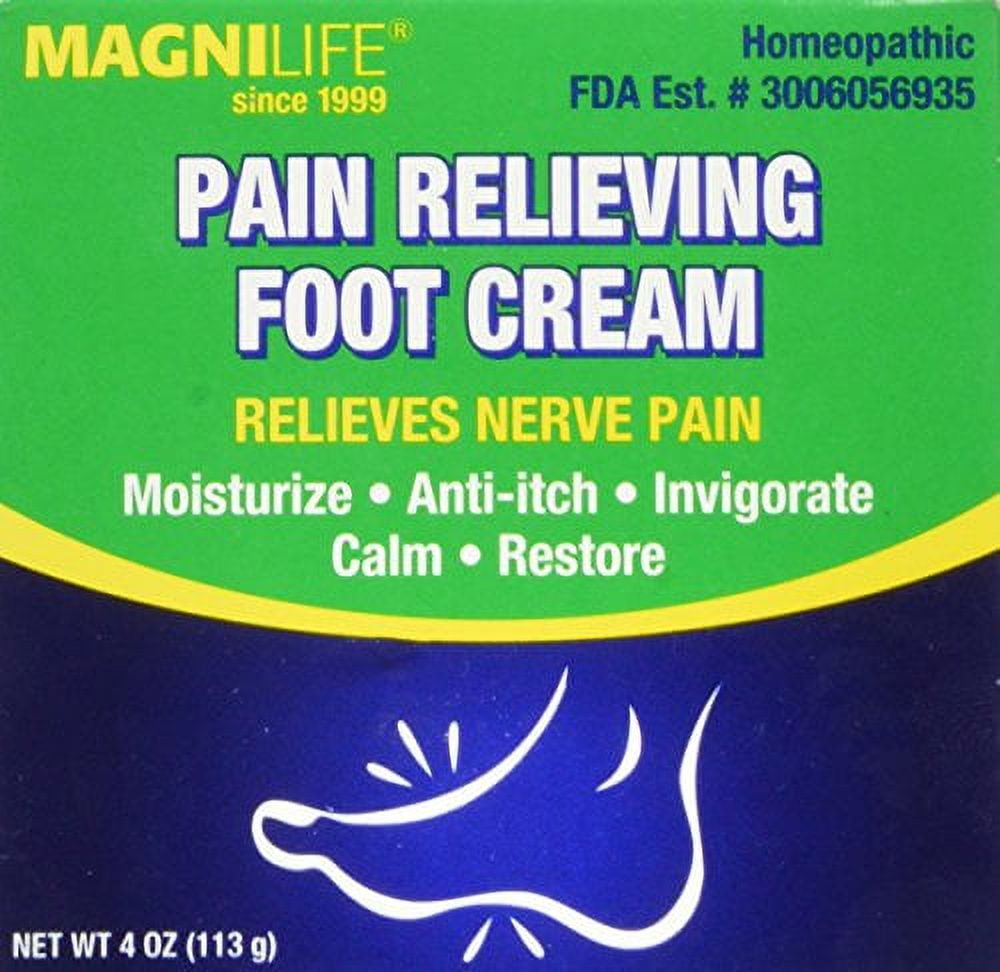 Magnilife Pain Relieving 4 oz Foot Cream - Nerve Pain Relief by Jubujub ...