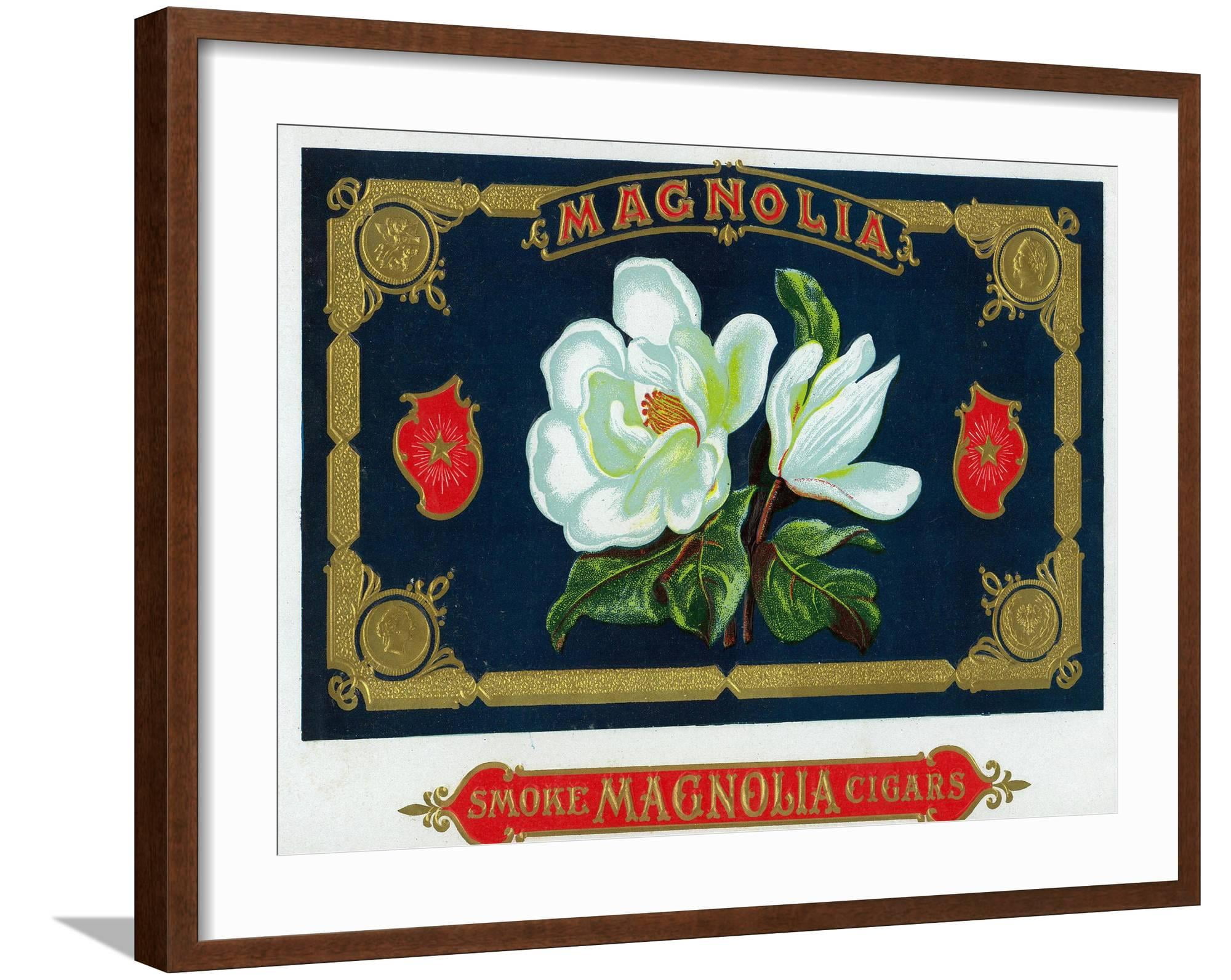 Art.com Magnolia Brand Cigar Box Label Art Print by Lantern Press ...