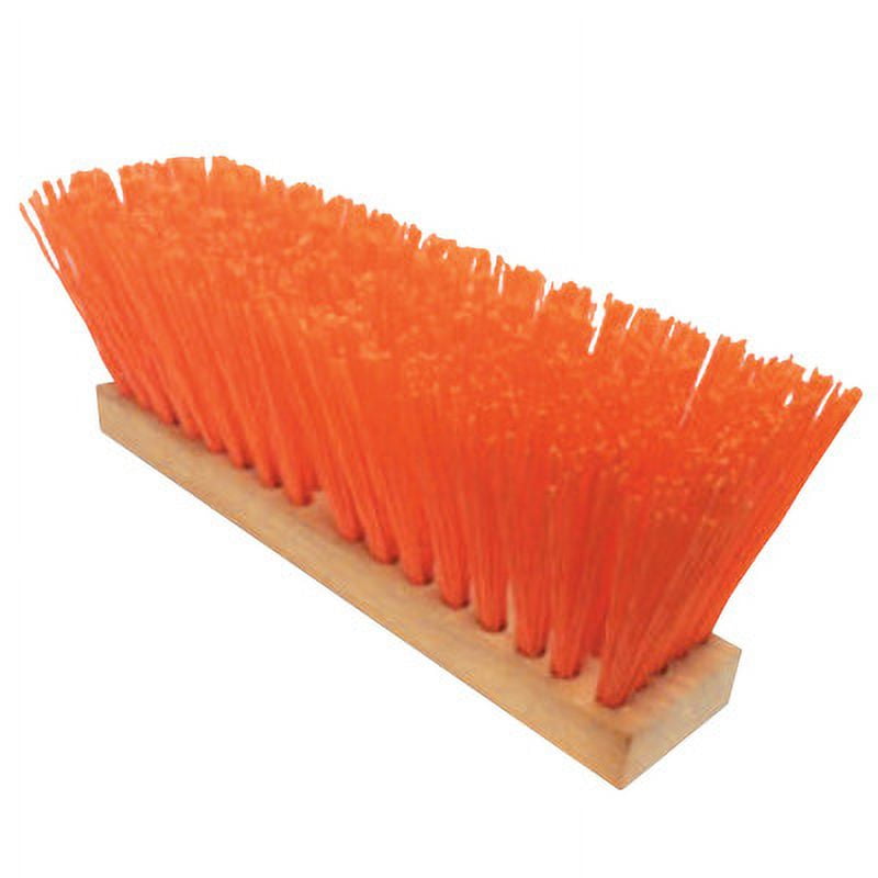 Magnolia Brush OSHA-Orange Plastic Street Brooms, 16 in, 5 in Trim L ...