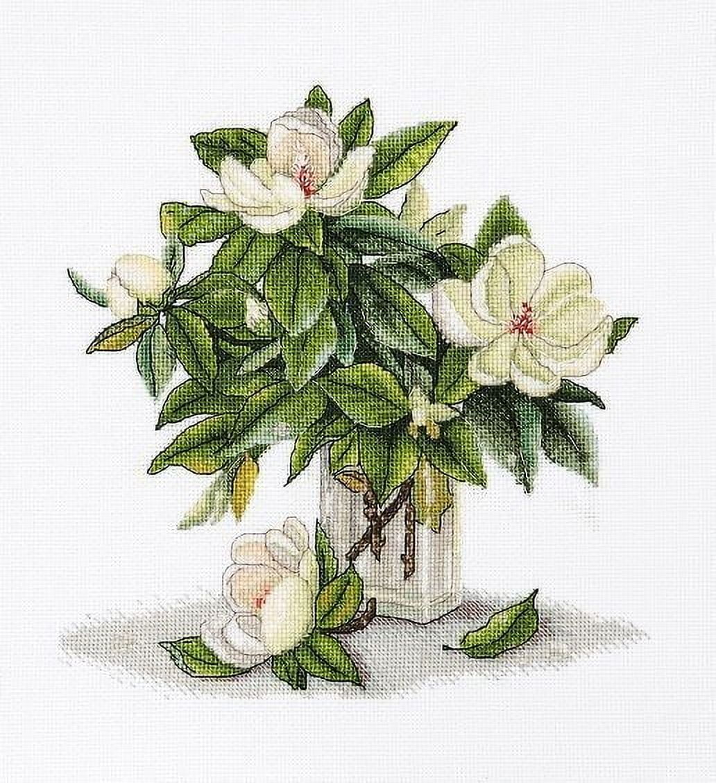 Magnolia Counted cross stitch kit 1235A - Walmart.com