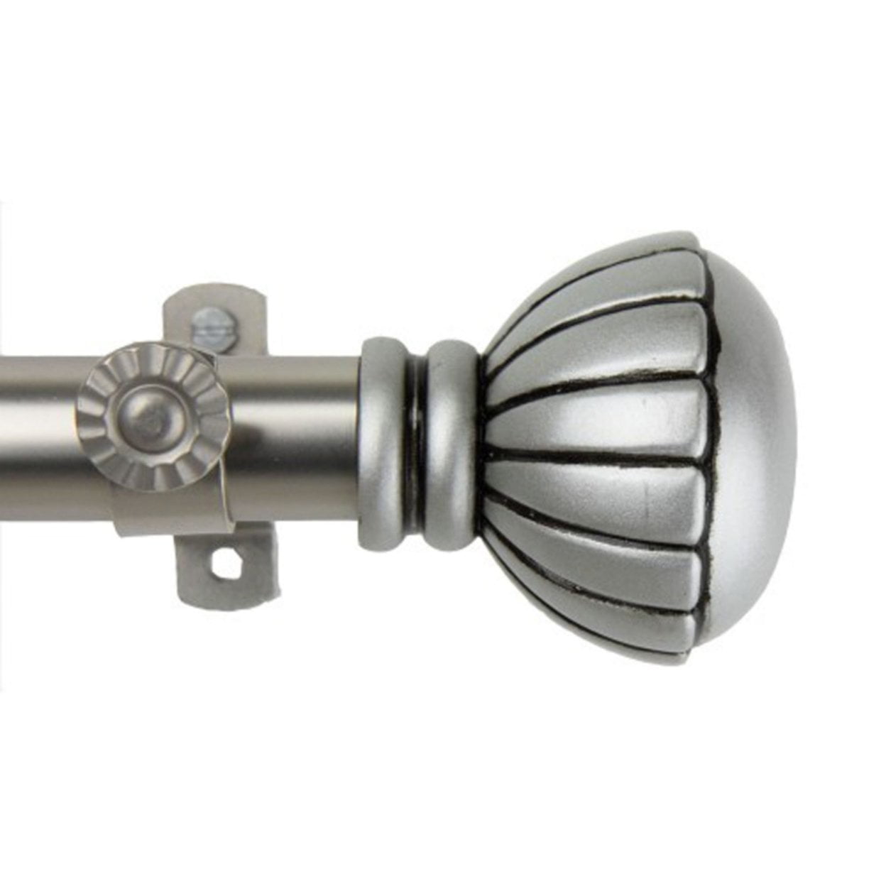 Magnolia Decorative Window Curtain Rod 66-120" - Satin Nickel - Walmart.com