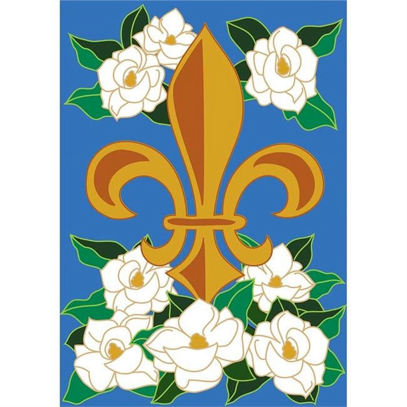 Magnolia Fleur De Lis Flag, Large - Walmart.com