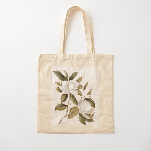 Magnolia Flower, White Magnolia, Botanical, White Ald Green, Vintage ...