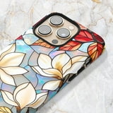 Magnolia Flowers Fall Stained Glass Themed Phone Case 17 16 15 14 13 12 ...
