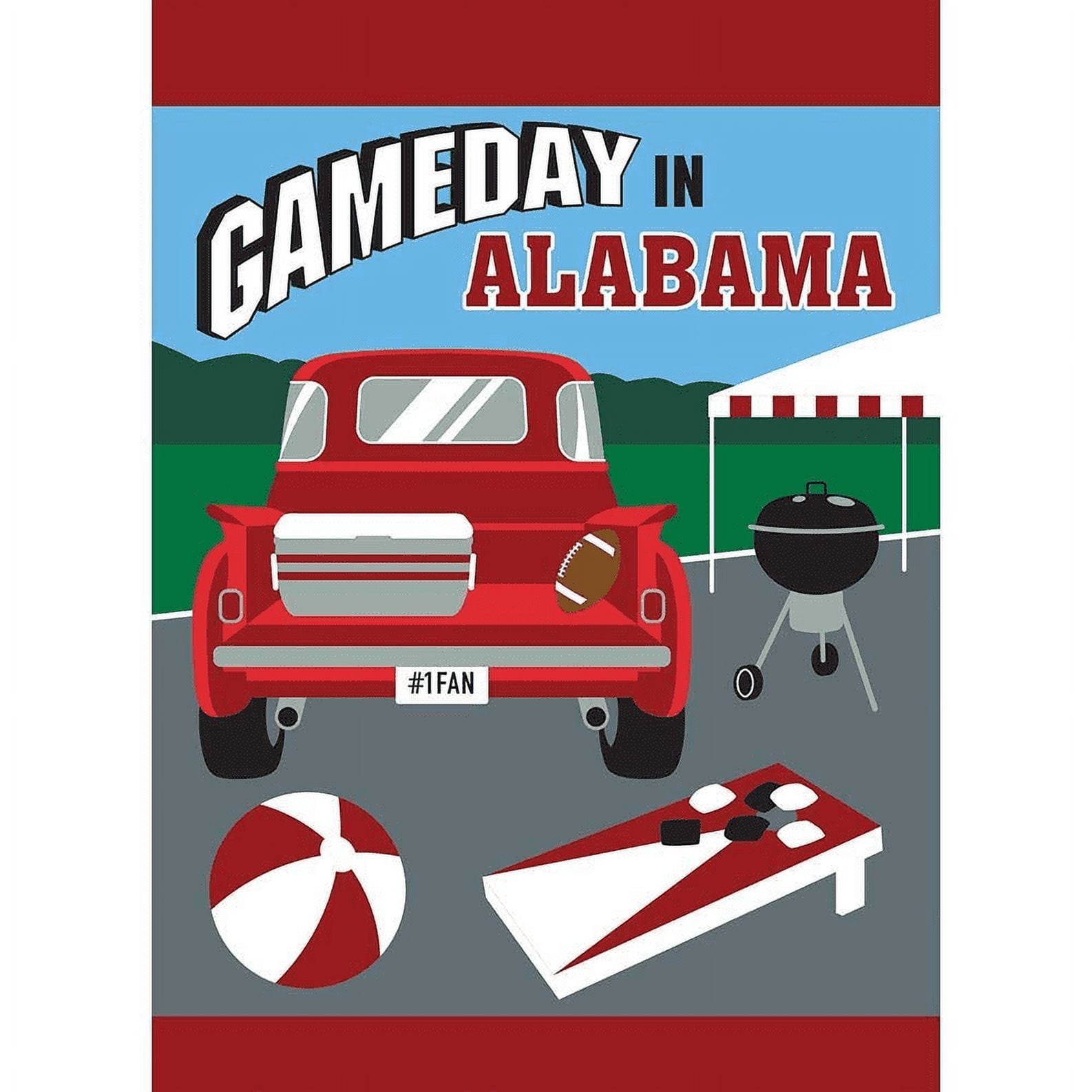 Magnolia Garden Flags 1462 13 x 18 in. Game Day in Alabama Garden Flag ...