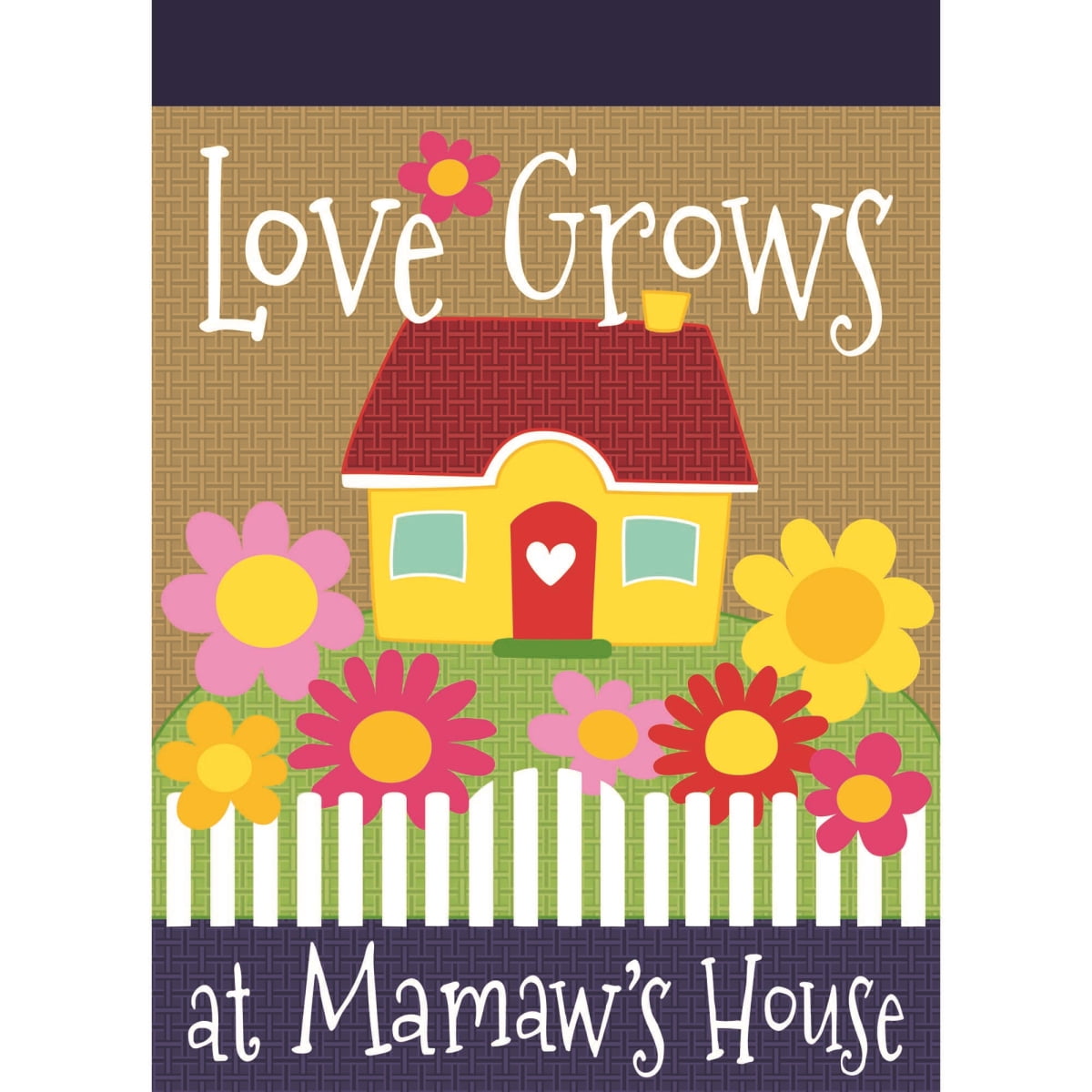 Magnolia Garden Flags M010031 13 x 18 in. Mamaws House Burlap Garden ...