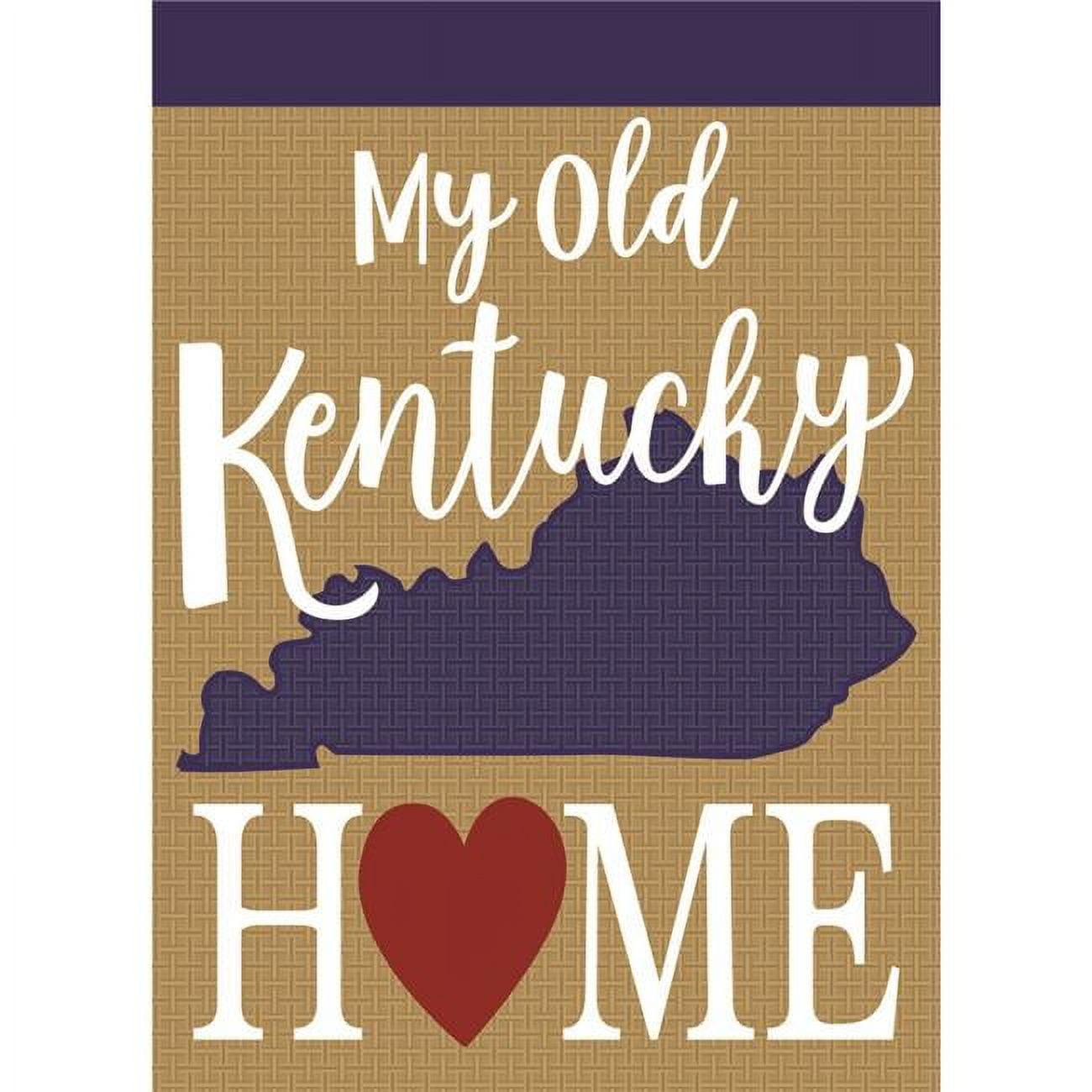 Magnolia Garden Flags M010046 13 x 18 in. My Old Kentucky Home Burlap ...