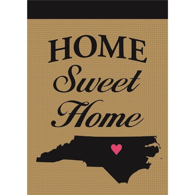 Magnolia Garden Flags North Carolina Home Sweet Home Burlap Garden Flag ...