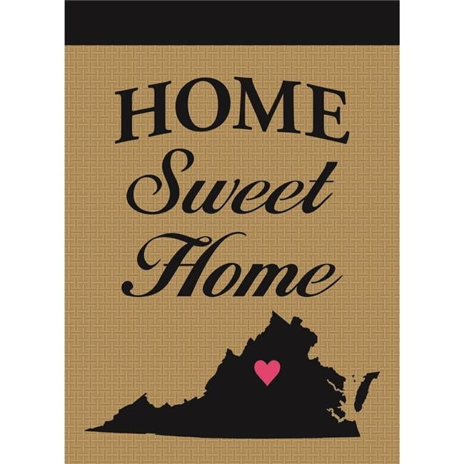 Magnolia Garden Flags Virginia Home Sweet Home Burlap Garden Flag ...
