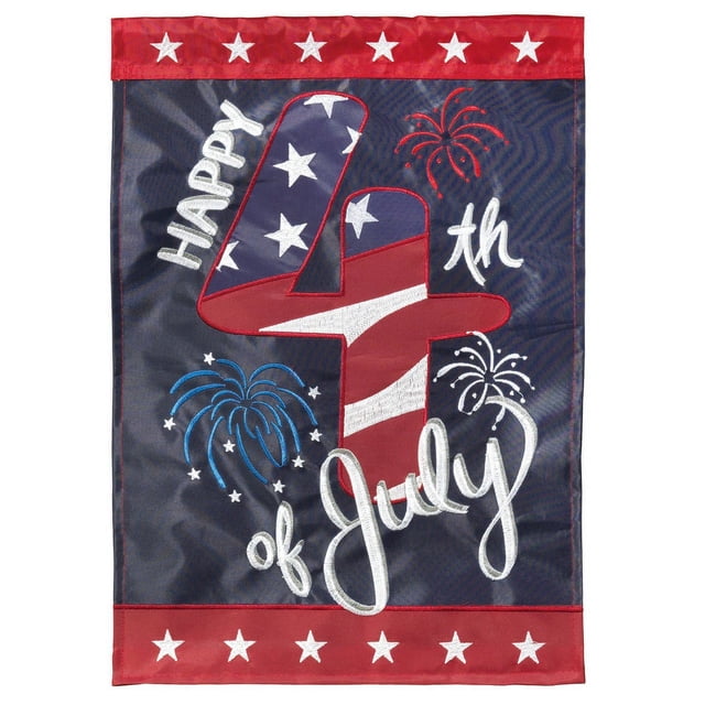Magnolia Garden Happy 4th of July Patriotic 29 x 42 Inch Polyester ...