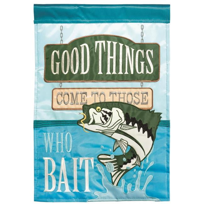 Magnolia Gardens M011356 13 x 18 in. Double Applique Fish Good Things ...