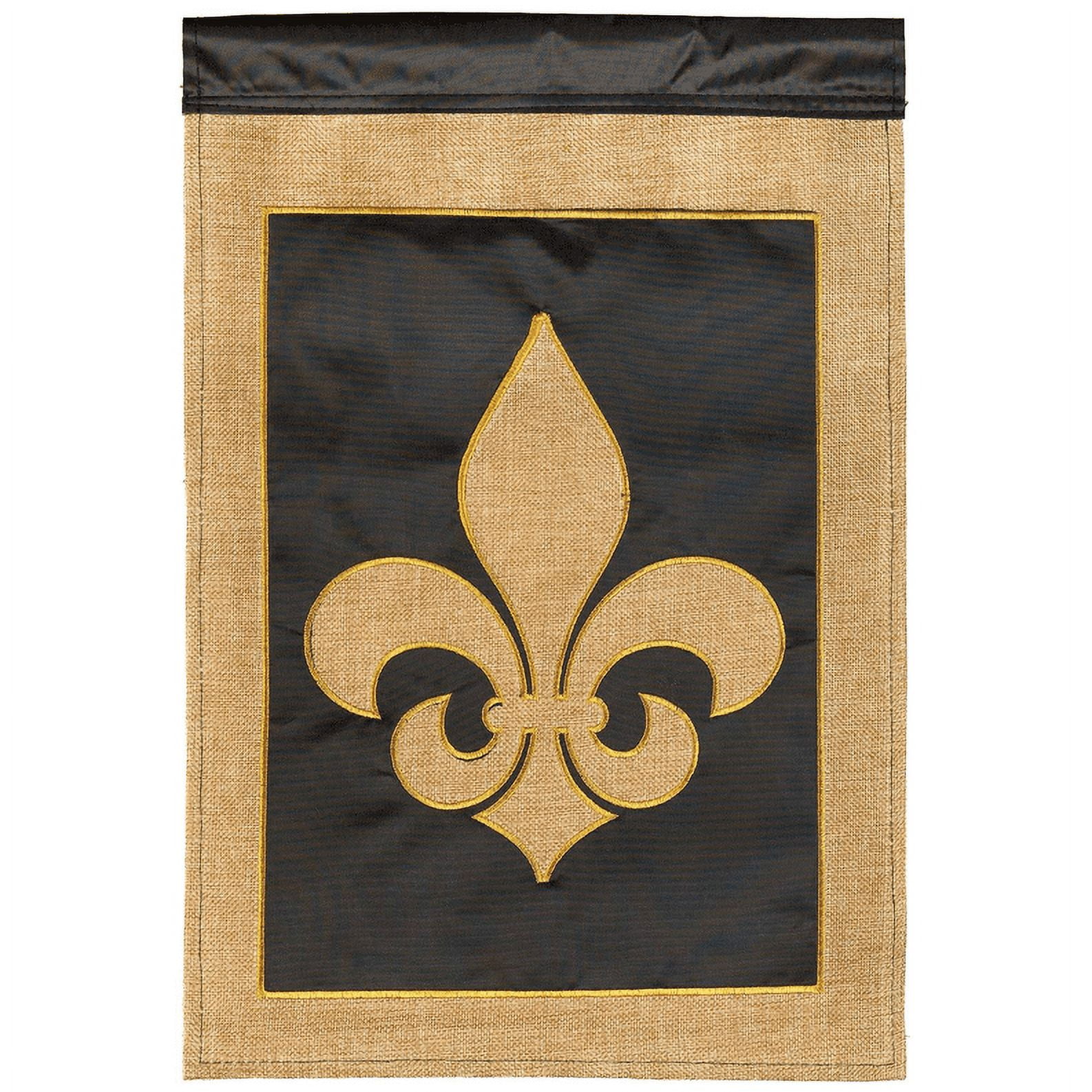 Magnolia Gardens M011692 13 x 18 in. Fleur De Lis Burlap Applique ...