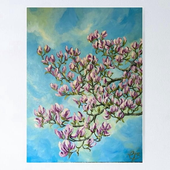 Magnolia In Spring Poster , Poster Print Only - Walmart.com