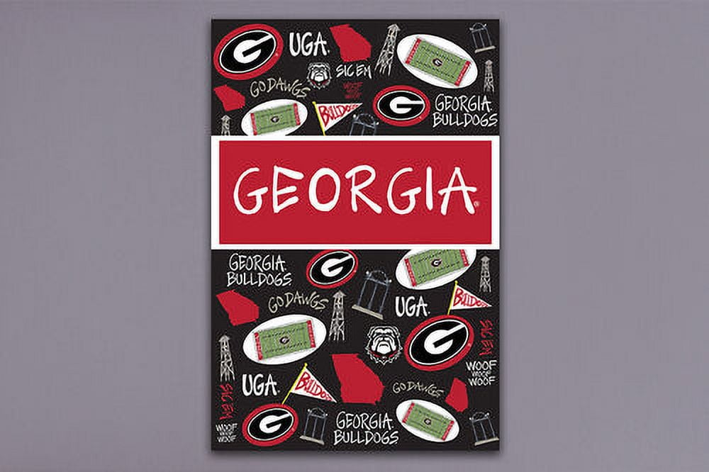 Magnolia Lane Georgia College Football Bulldogs UGA Icon 12" x 18 ...