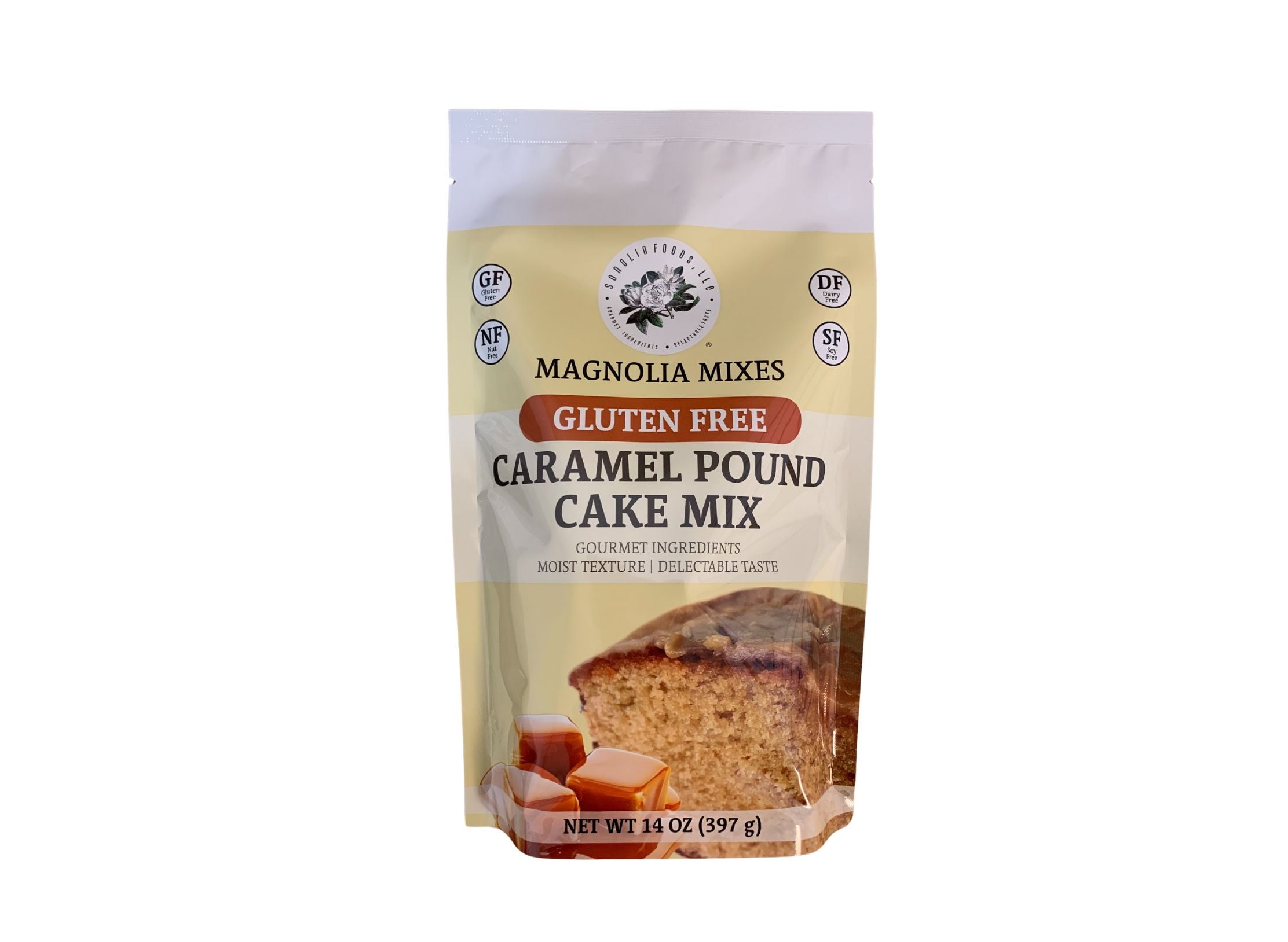 Magnolia Mixes Caramel Gluten-Free Pound Cake Mix, 14 oz Bag - Walmart ...