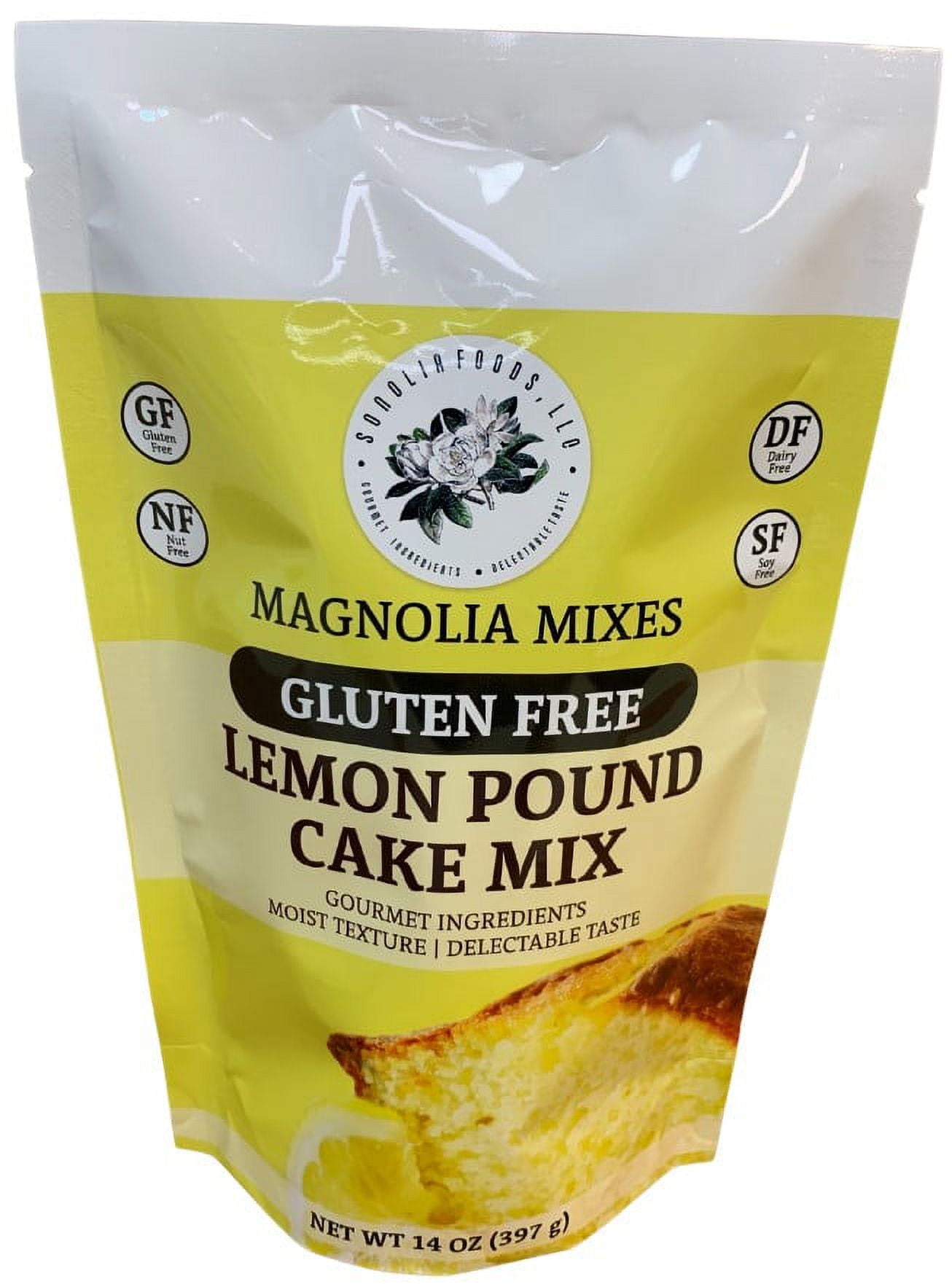 Magnolia Mixes Gluten-Free Lemon Pound Cake Mix, 14 oz Bag - Walmart.com