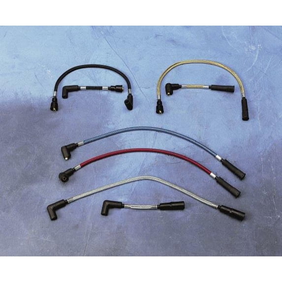 Magnum 3043S Braided Spark Plug Wires - Polished Stainless - Walmart.com