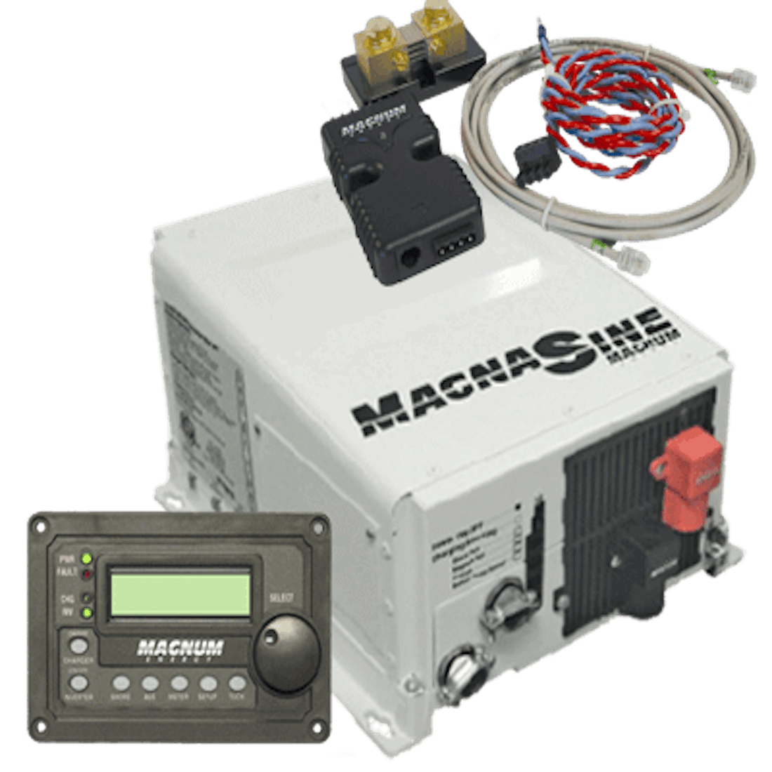 Magnum Energy MS2812 Power Inverter, Pure Sine Wave Converter, 2800W ...