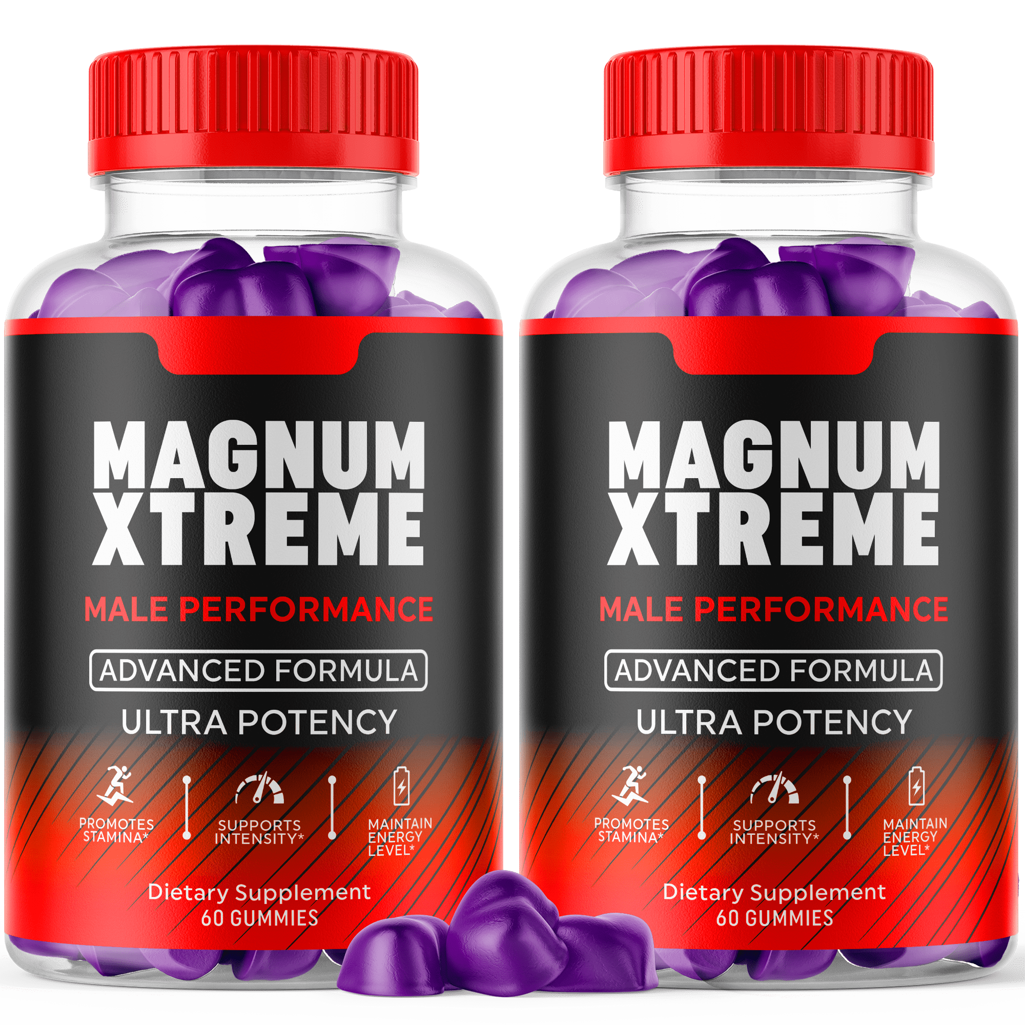 Magnum Extreme Male Performance Gummies Advanced Formula Vitamin for ...