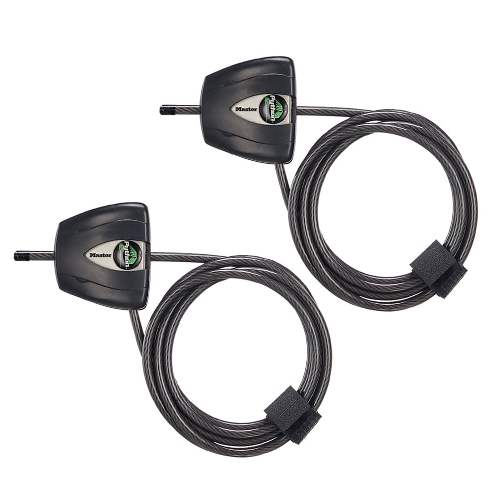 Master Lock Python Cable Lock, 6ft Long, Braided Steel with Keyed ...