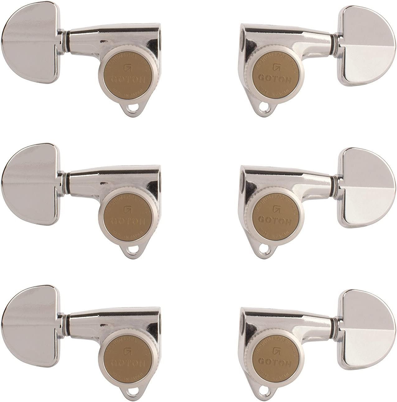 Magnum Lock-Trad 3+3 Guitar Tuners, Chrome - Walmart.com