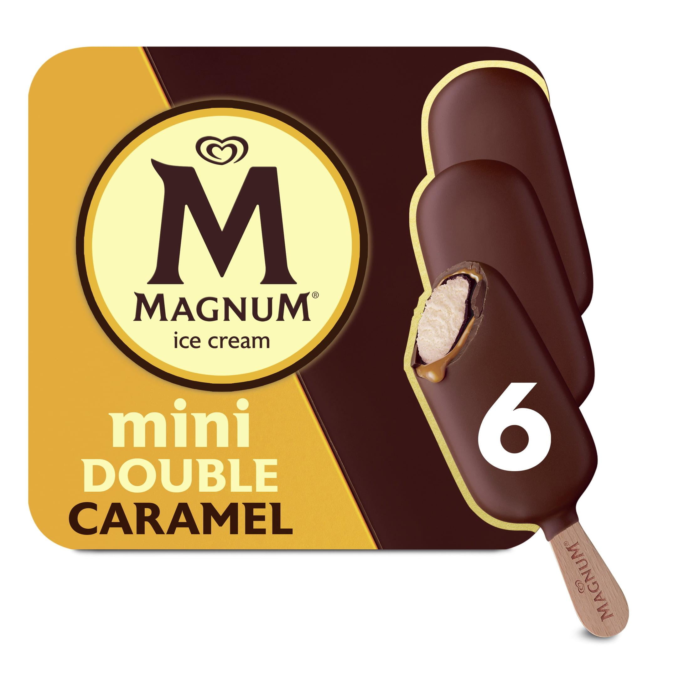 Magnum Mini Creamy Double Caramel Vanilla Kosher Ice Cream Bars Frozen ...