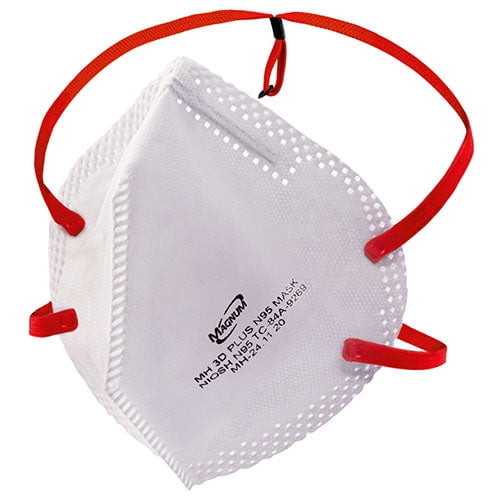 Magnum NIOSH N95 Respirator with Clasp Adjustable Headbands (Pack of ...