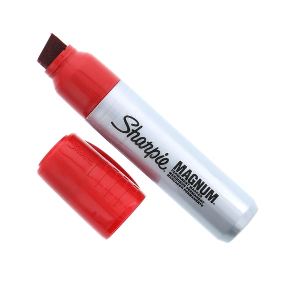 "Magnum Permanent Marker, Broad Chisel Tip, Red | Bundle of 5 Each ...