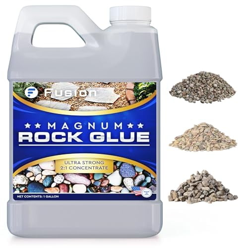 Magnum Rock Glue for Landscaping - 128oz, Adhesive for Pea Gravel ...