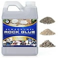 FUSION Magnum Rock Glue for Landscaping, 128oz Waterproof Adhesive for ...