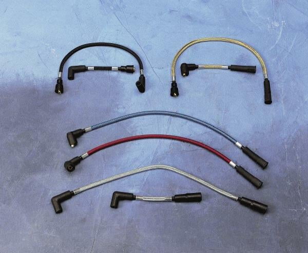 Magnum Shielding 3043T Braided Spark Plug Wires - Candy Apple Red ...