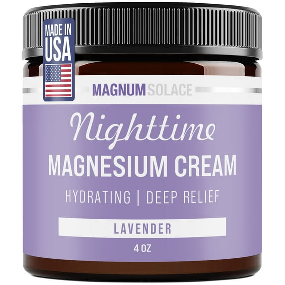 Magnum Solace Nighttime Magnesium Cream, Soothing Relief & Relaxation ...