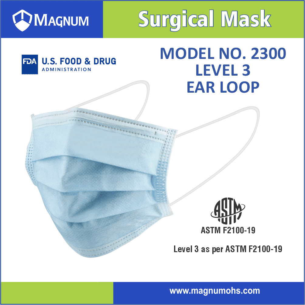 Magnum Surgical Mask – Level 3 Ear Loop - Walmart.com