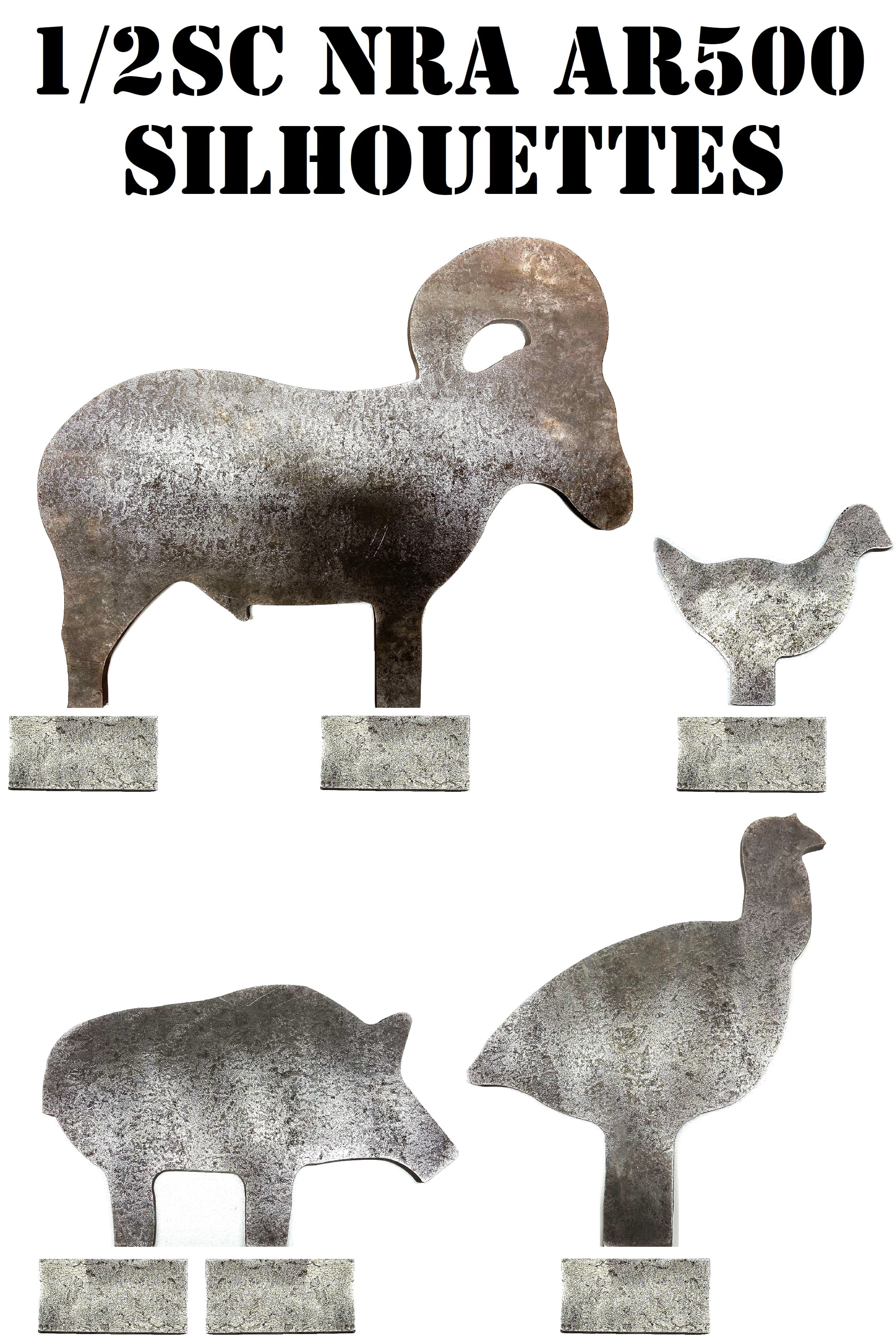 Magnum Target 1/2sc IHMSA/NRA Metallic Silhouette Rifle Targets Not ...