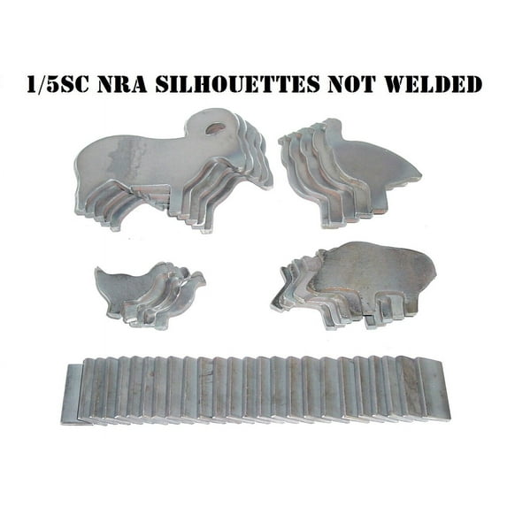 Magnum Target 1/5sc IHMSA/NRA Metallic Silhouette Targets - 20pc U-Weld ...