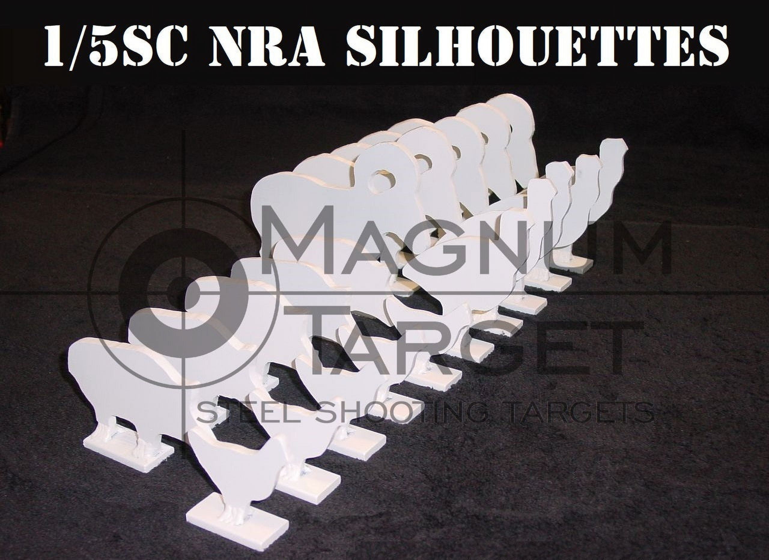 Magnum Target 1/5sc. NRA/IHMSA .22LR Rim-fire Animal Knock-down Targets ...