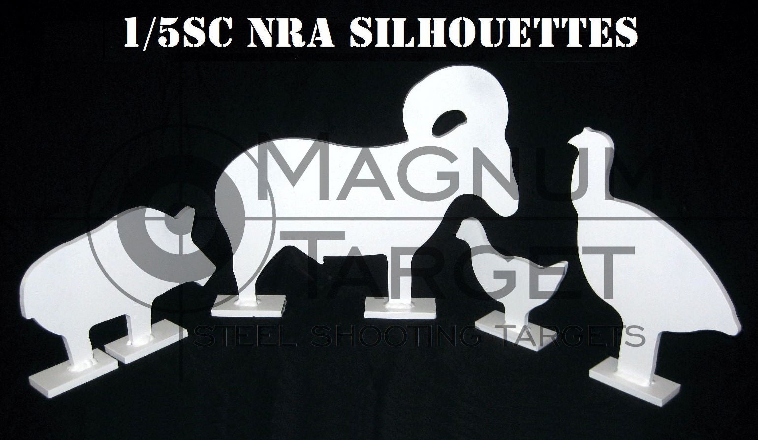 Magnum Target 1/5sc. NRA/IHMSA Metallic Silhouette Targets - 4pc. Small ...