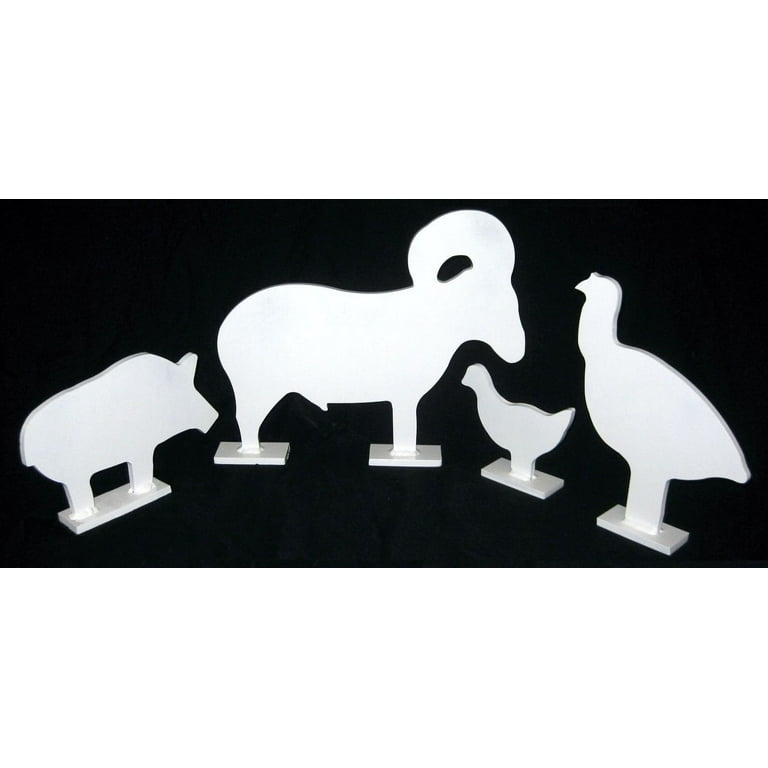 Nra Official Silhouette Targets Magnum Target 1/10sc NRA/IHMSA Metallic ...