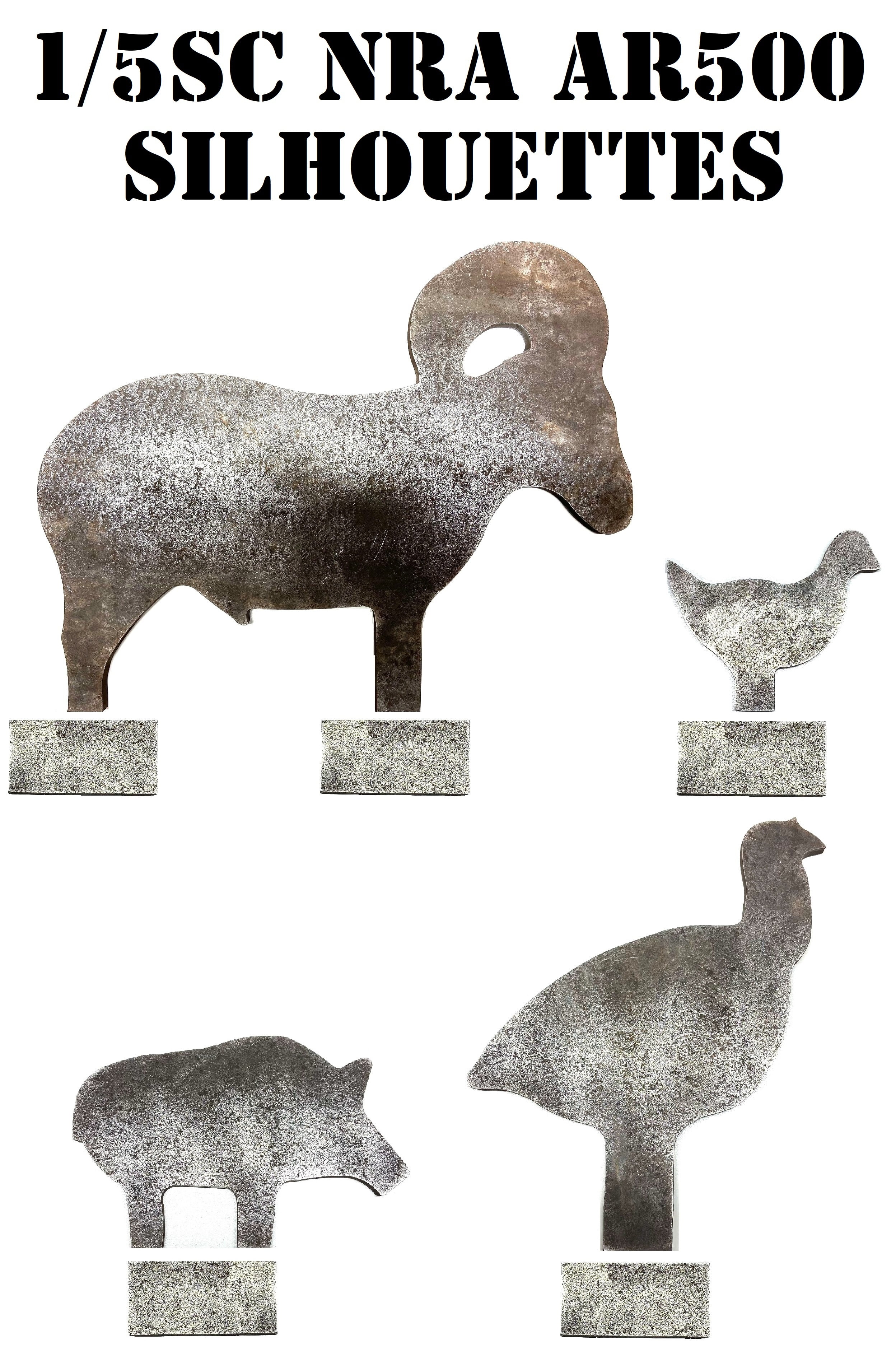 Magnum Target 3/8" AR500 1/5sc. NRA/IHMSA Metallic Silhouette Steel ...