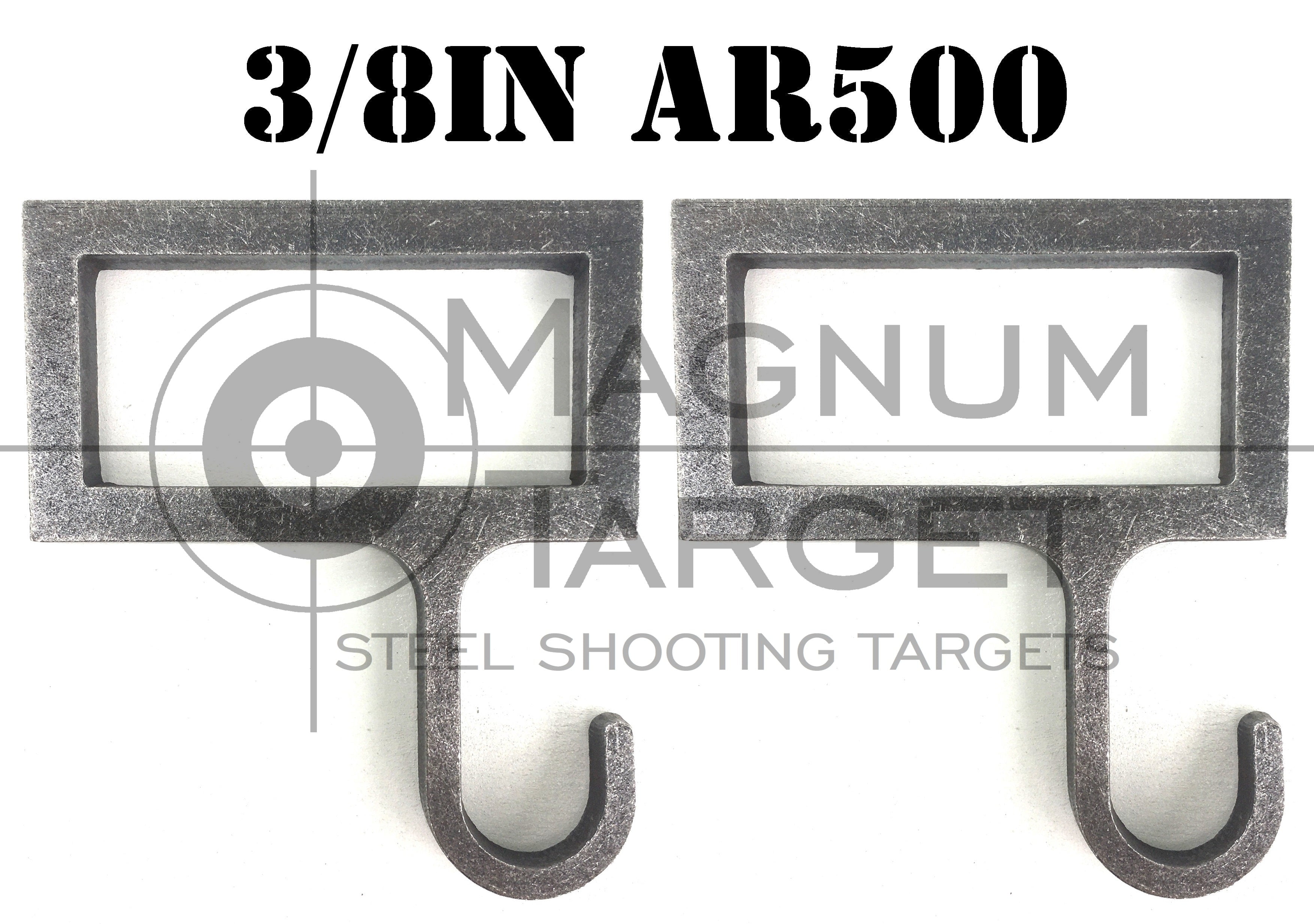 Magnum Target 3/8" AR500 2x4 Steel Shooting Target Gong Hanger ...
