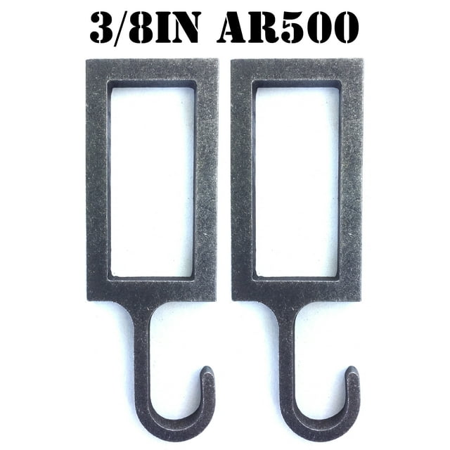 Magnum Target 3/8" AR500 2x4 Steel Shooting Target Gong Hanger Vertical ...