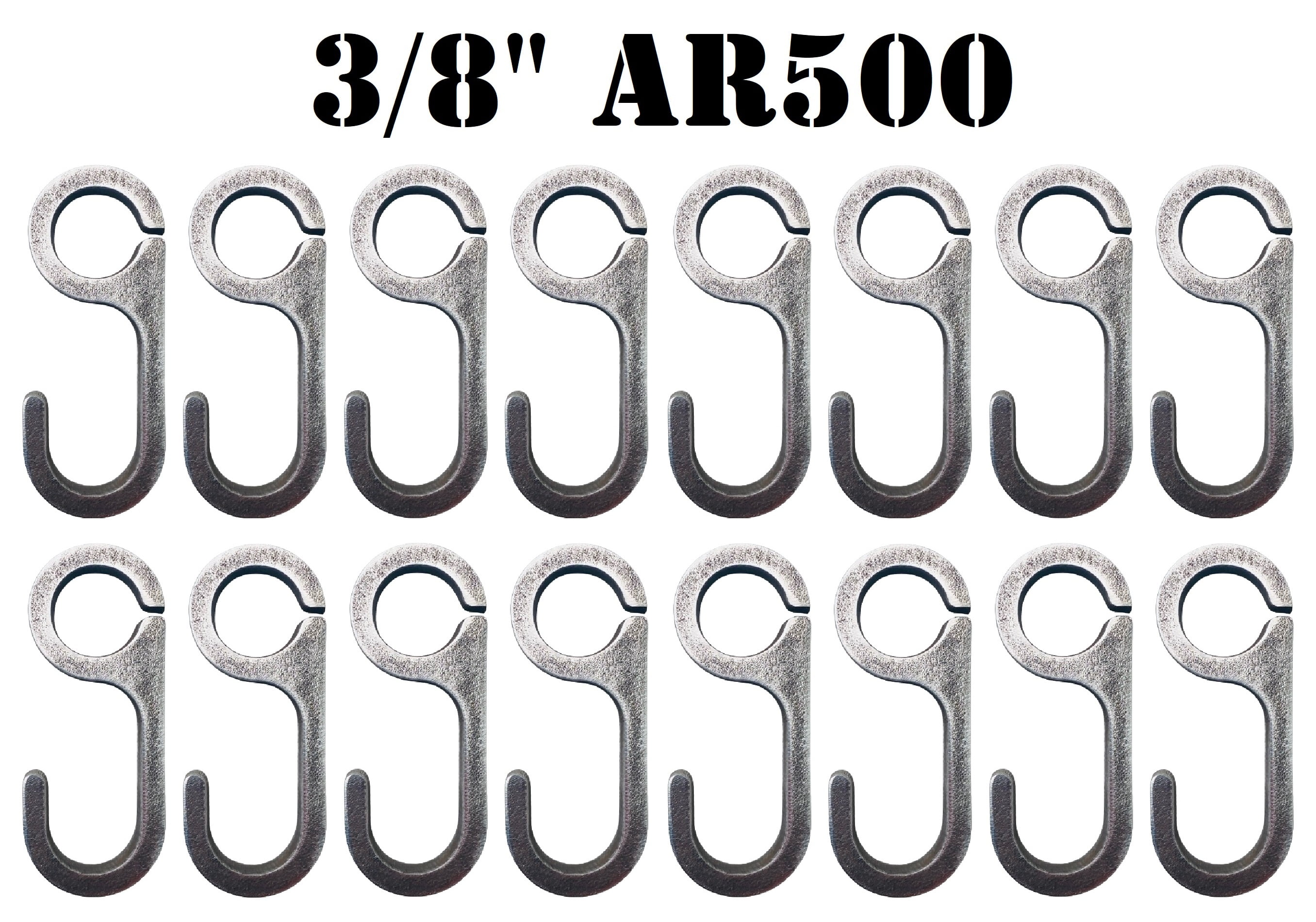 Magnum Target 3/8" AR500 Steel Shooting Target Hanger Range Hooks for 3 ...