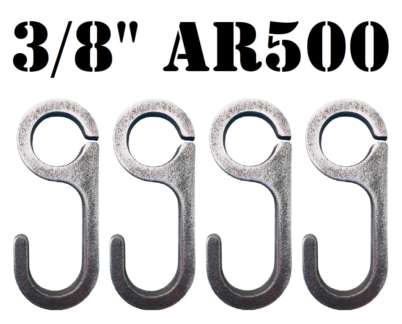 Magnum Target 3/8" AR500 Steel Shooting Target Hanger Range Hooks for 3 ...