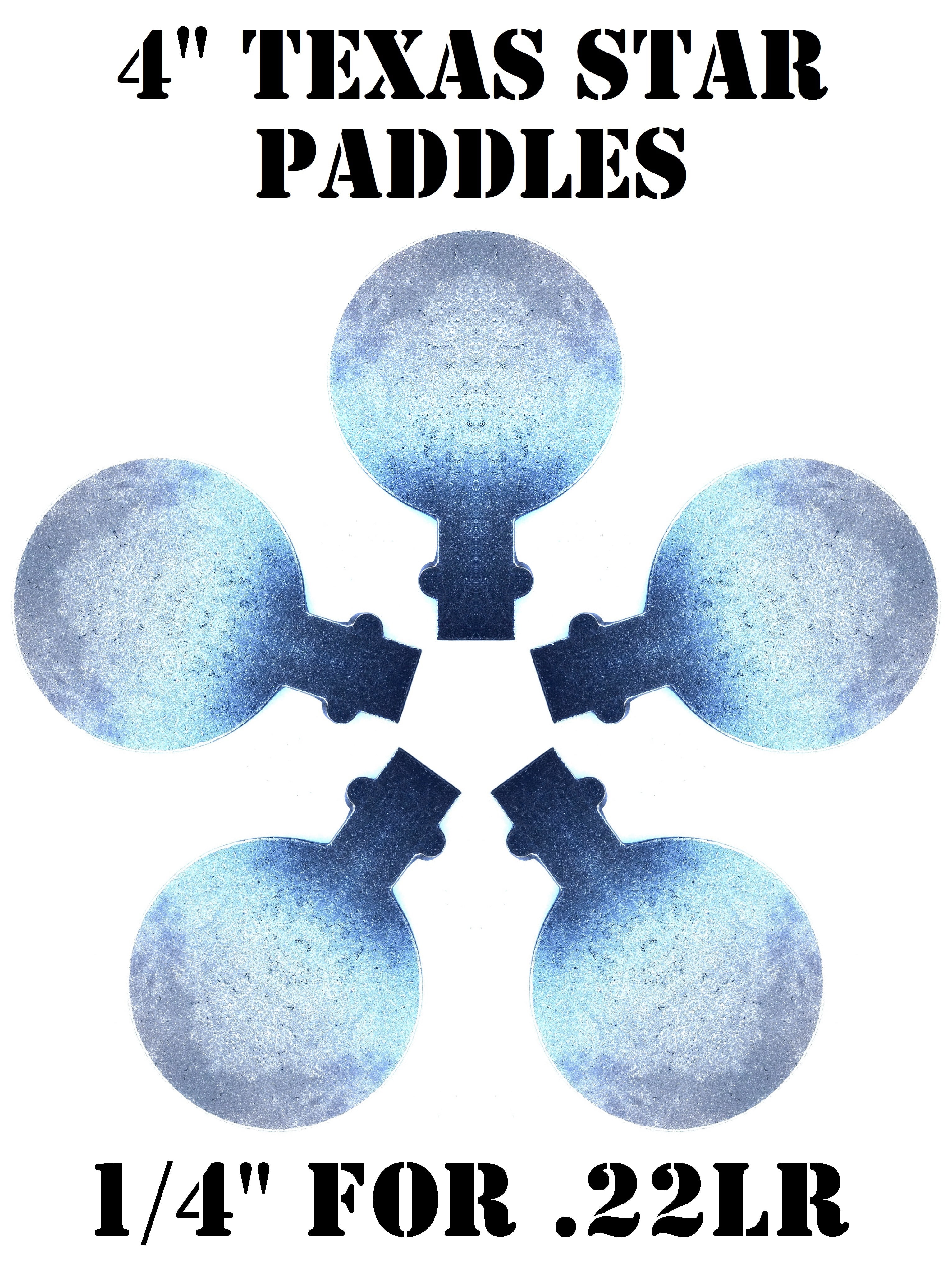 Magnum Target 4"x1/4" Paddles for Magnum Target 22LR Rimfire Texas Star ...