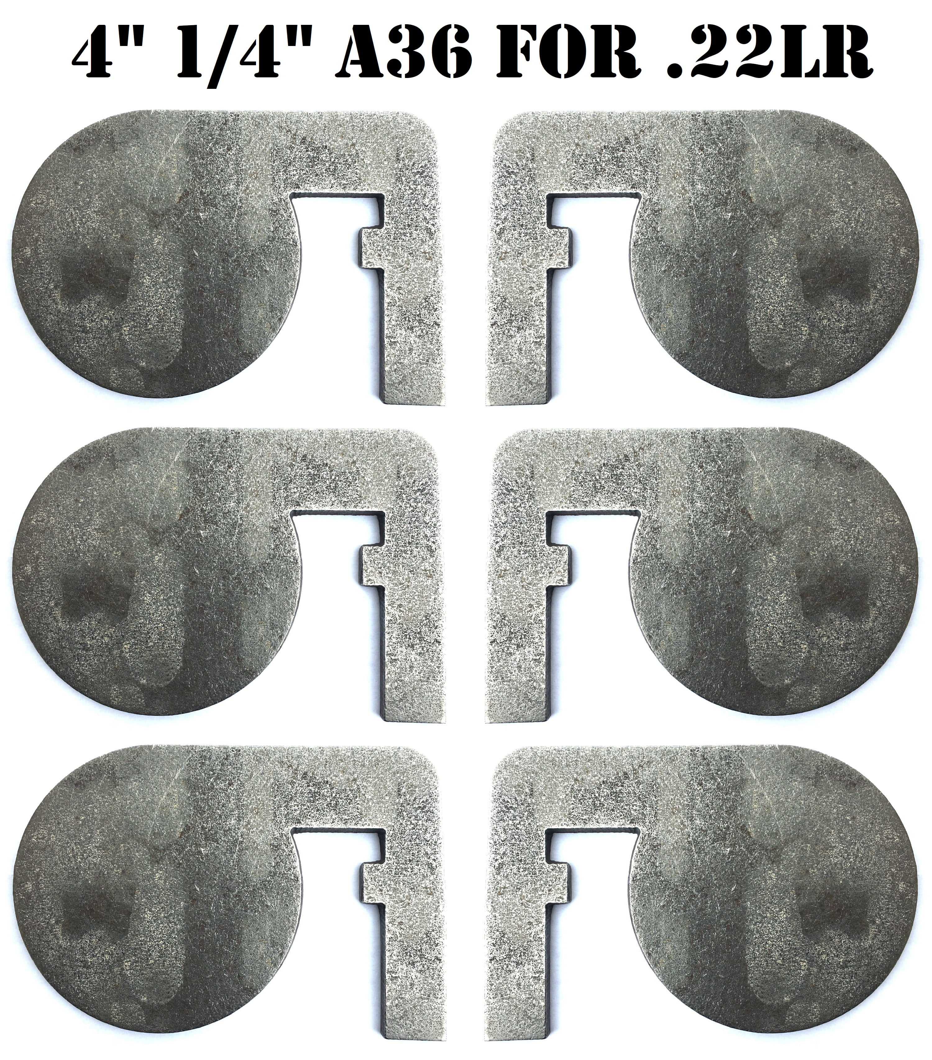 Magnum Target 4"x1/4" Rimfire 22LR Steel Shooting Targets - Dueling ...
